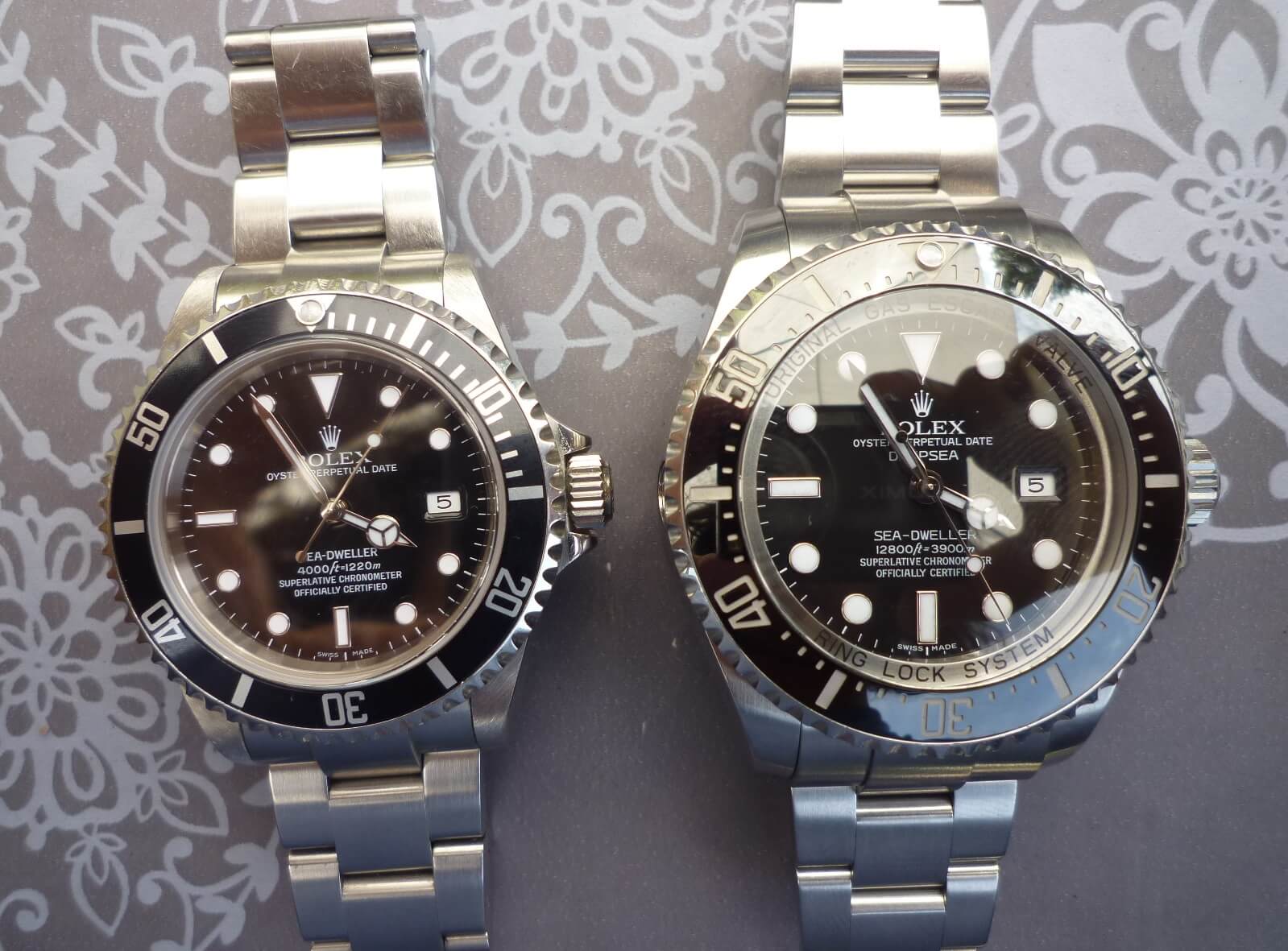 The Difference Between Rolex Fake Sea-Dweller 16600 VS Deepsea 116660 ...